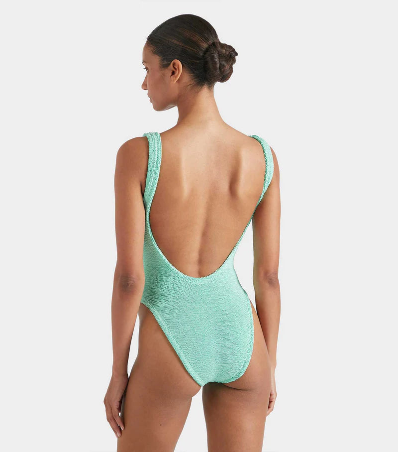 Square Neck Swim Metallic Mint – Toscani Australia