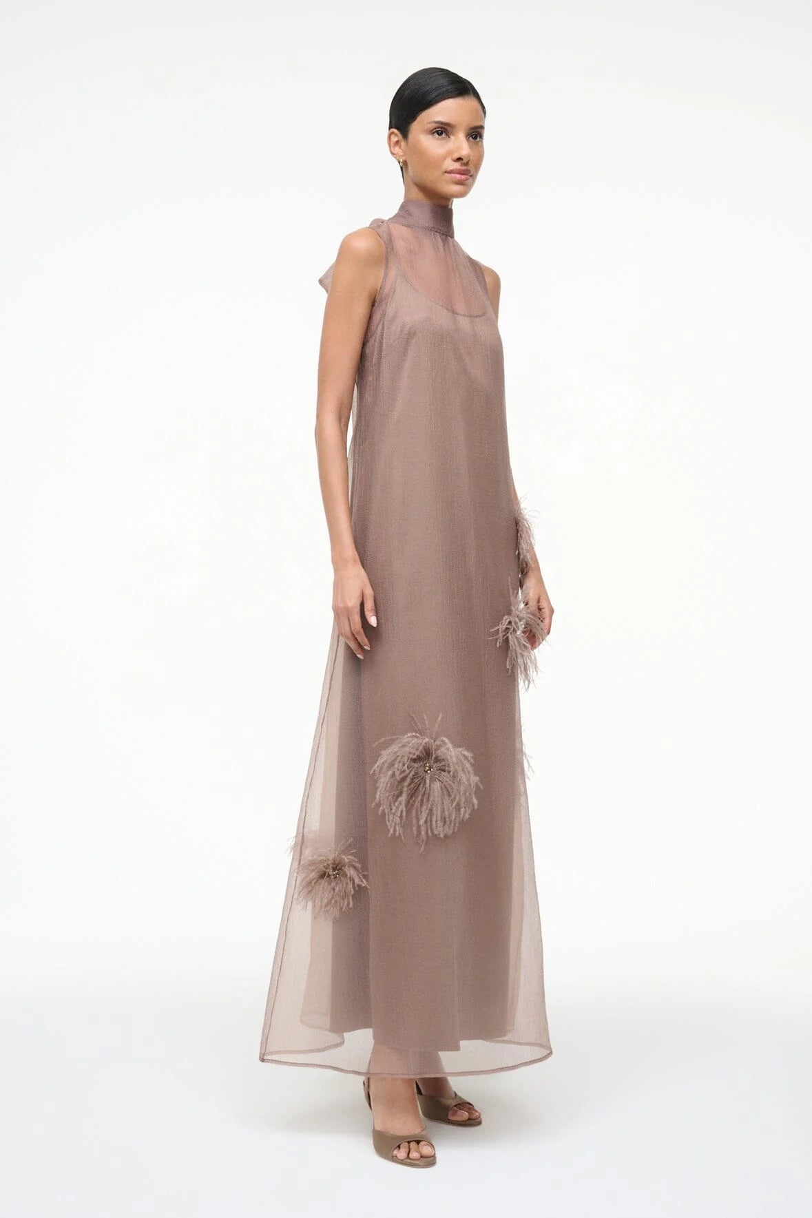 Albee Dress Truffle – Toscani Australia