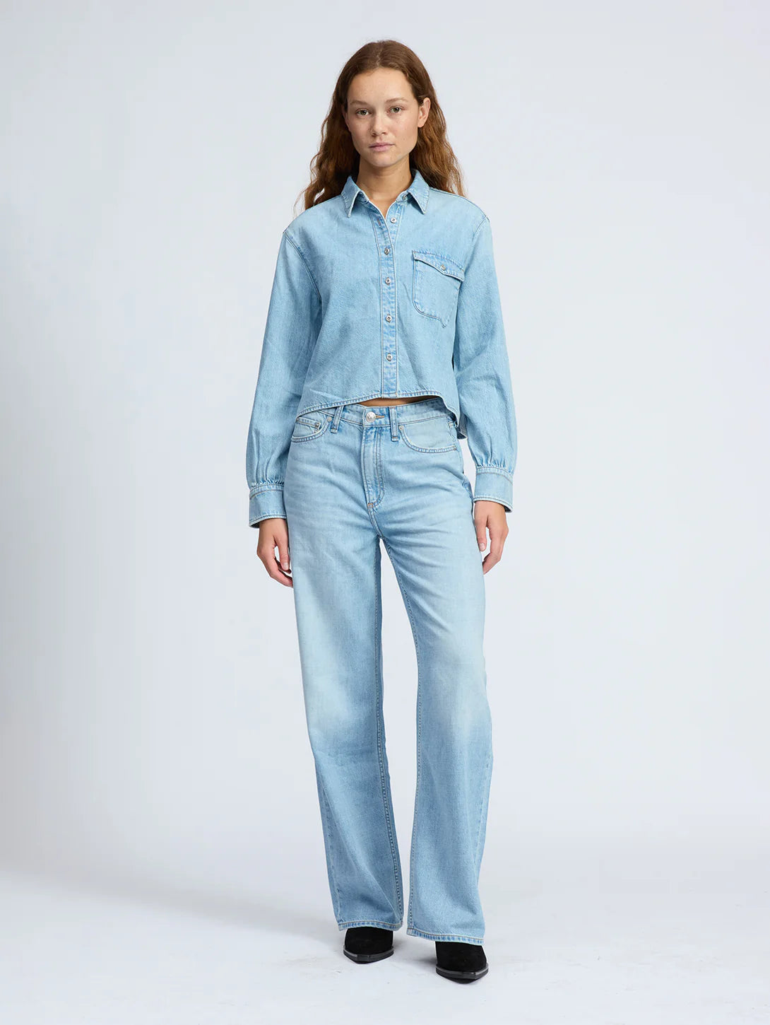 Featherweight Logan Wide-Leg Jean Greenport – Toscani Australia