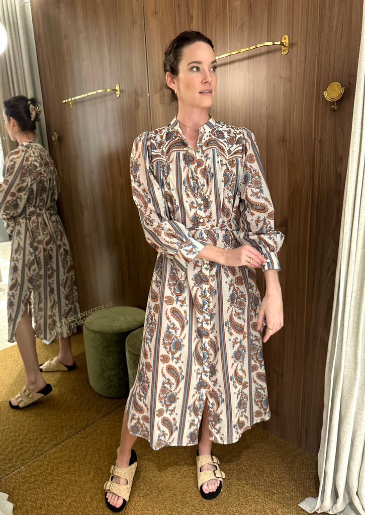 Alena Dress Saltwater – Toscani Australia