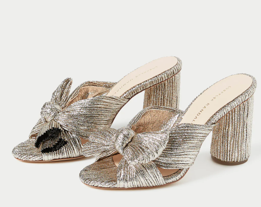 Penny Knot Mule Champagne Shimmer – Toscani Australia