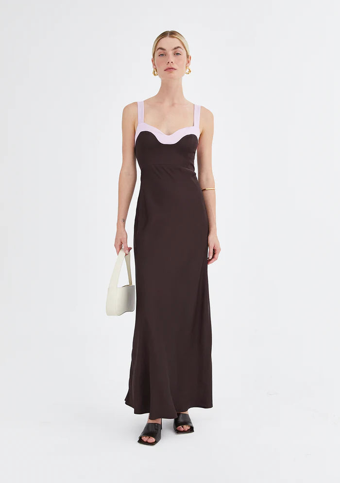 Regina Dress Chocolate – Toscani Australia