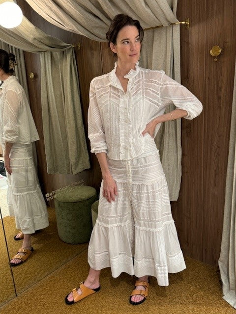 Gihane Skirt White – Toscani Australia