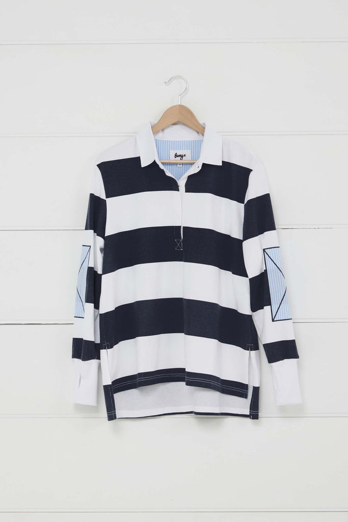 In the Navy Rugby Top – Toscani Australia