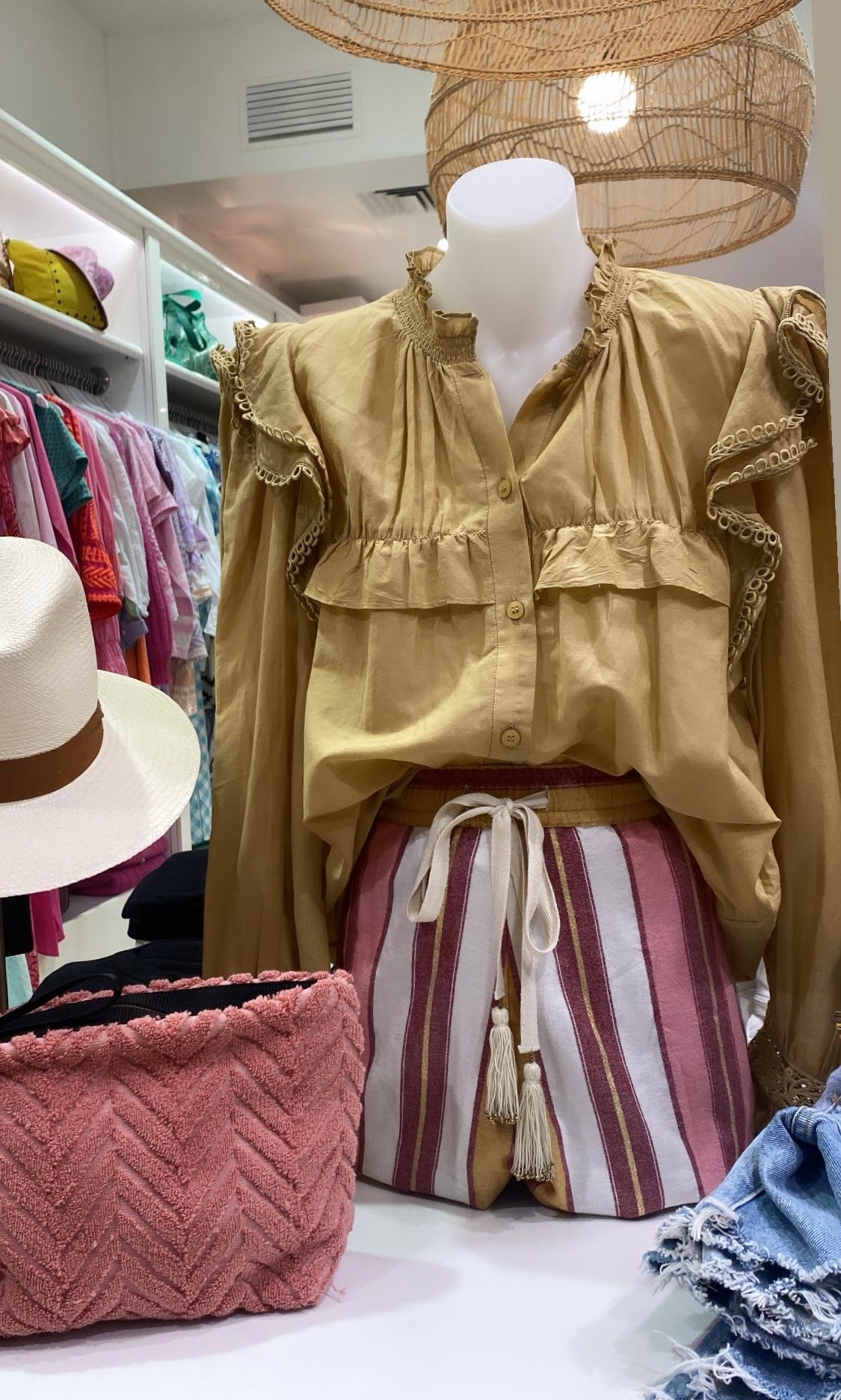 Hermes Short Coral Fez Stripe – Toscani Australia