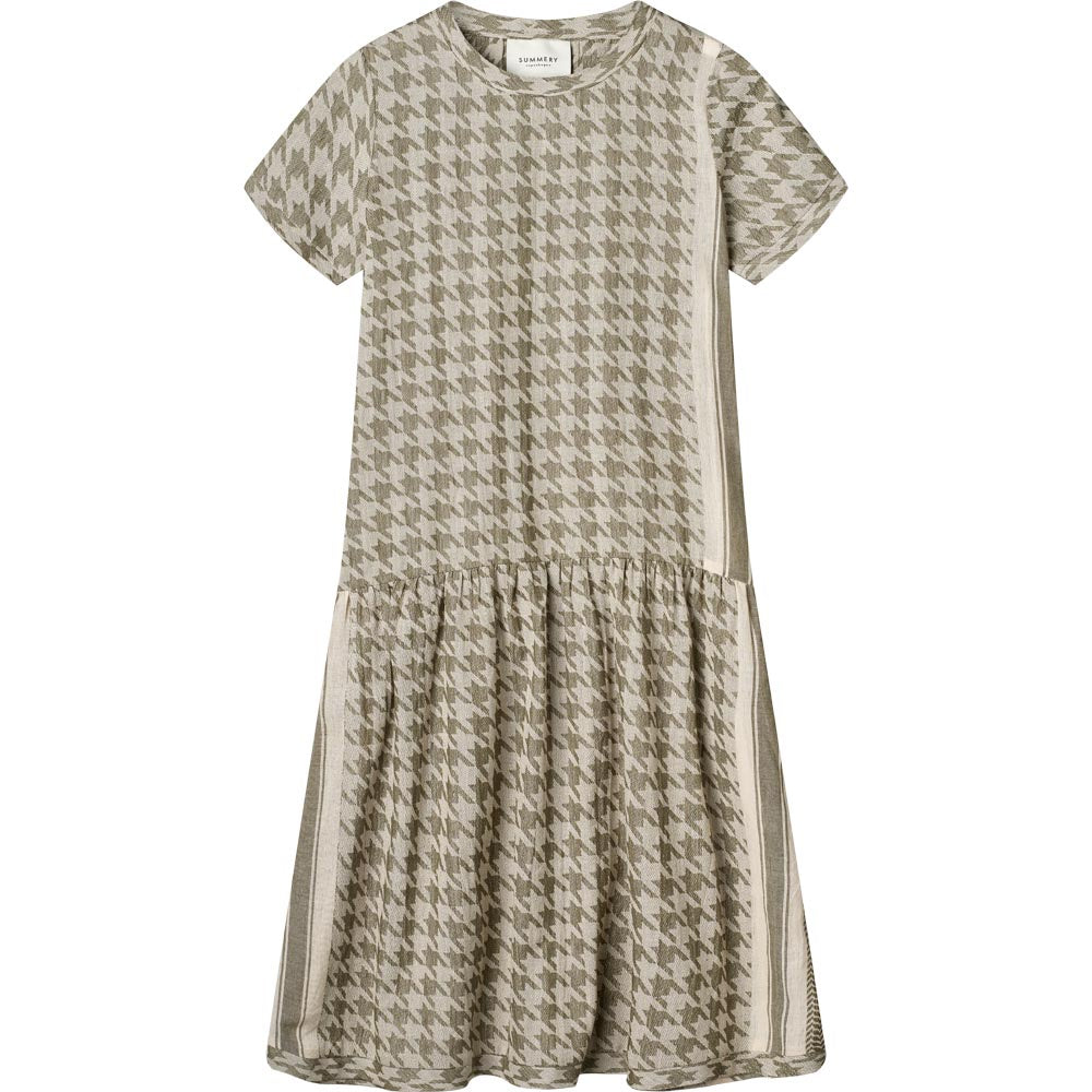 Josefine Short Sleeve Dress Covert Green – Toscani Australia